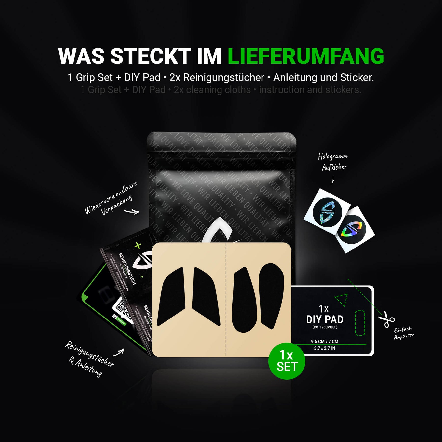 SensoryBoost Stealth Grip Tape für Logitech G303 Shroud Edition – Anti ...